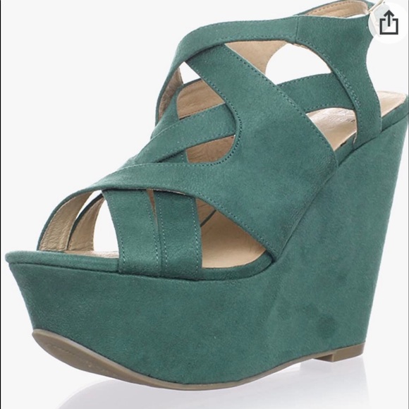 Kelsi Dagger | Shoes | Green Platform Sandals | Poshmark